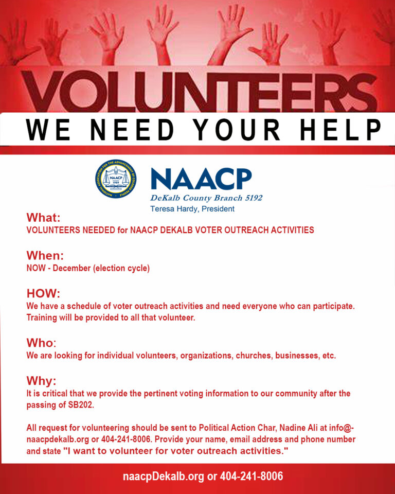 NAACP Dekalb County Branch #5192 – We work to ensure the political ...